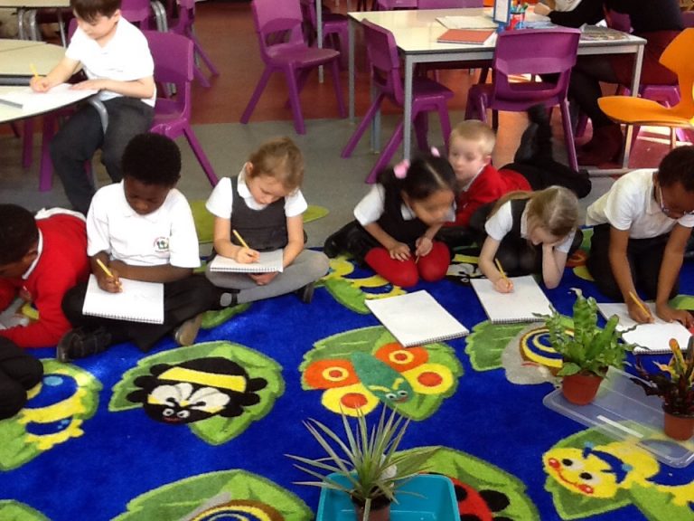 Year 1 Art lesson.